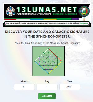 DECODE ANY DATE IN THE 13 MOON SYNCHRONOMETER